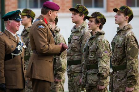Eton's CCF Pass Off and Promotions Parade - Eton College