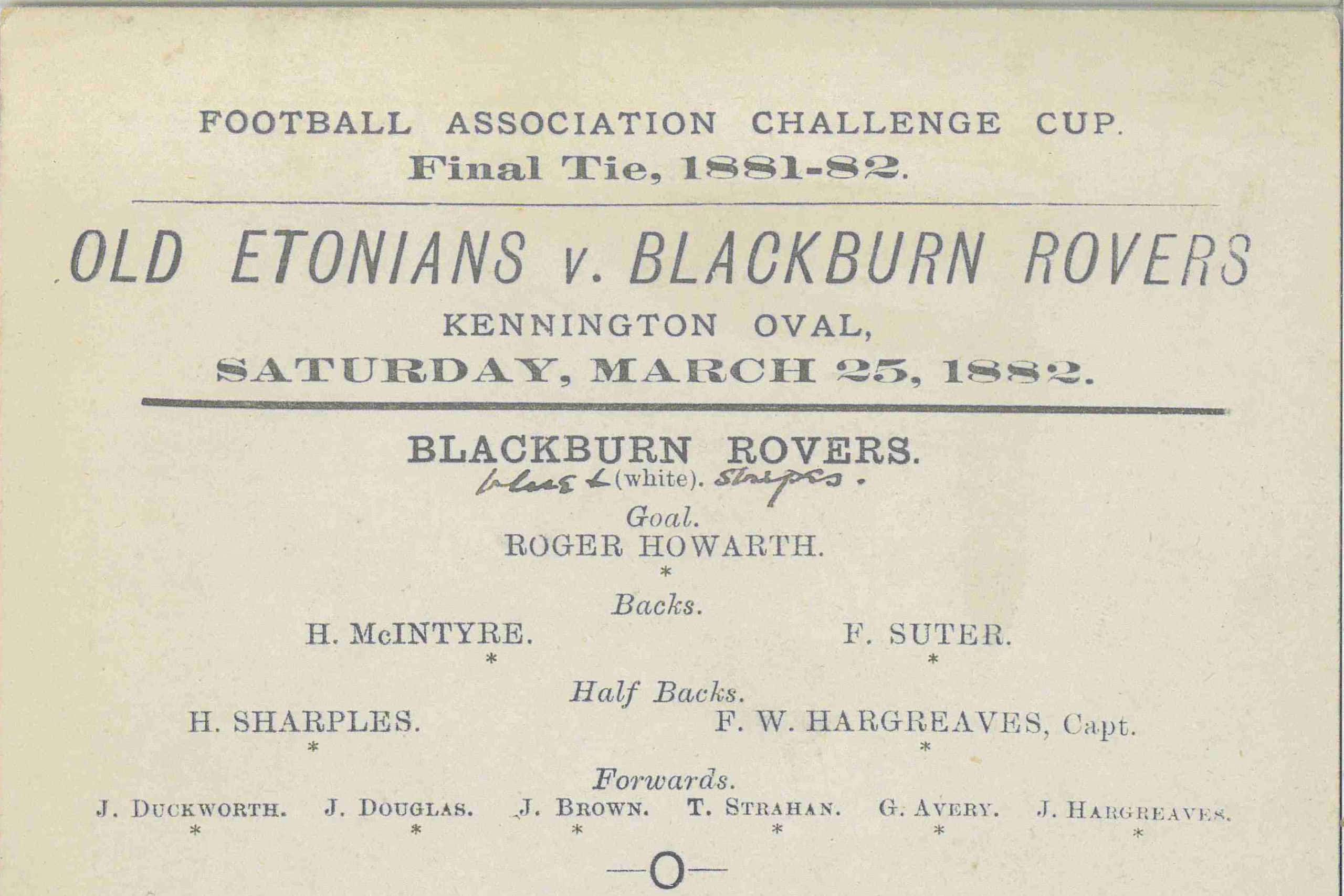 Eton's Historic Links With Football - Eton College