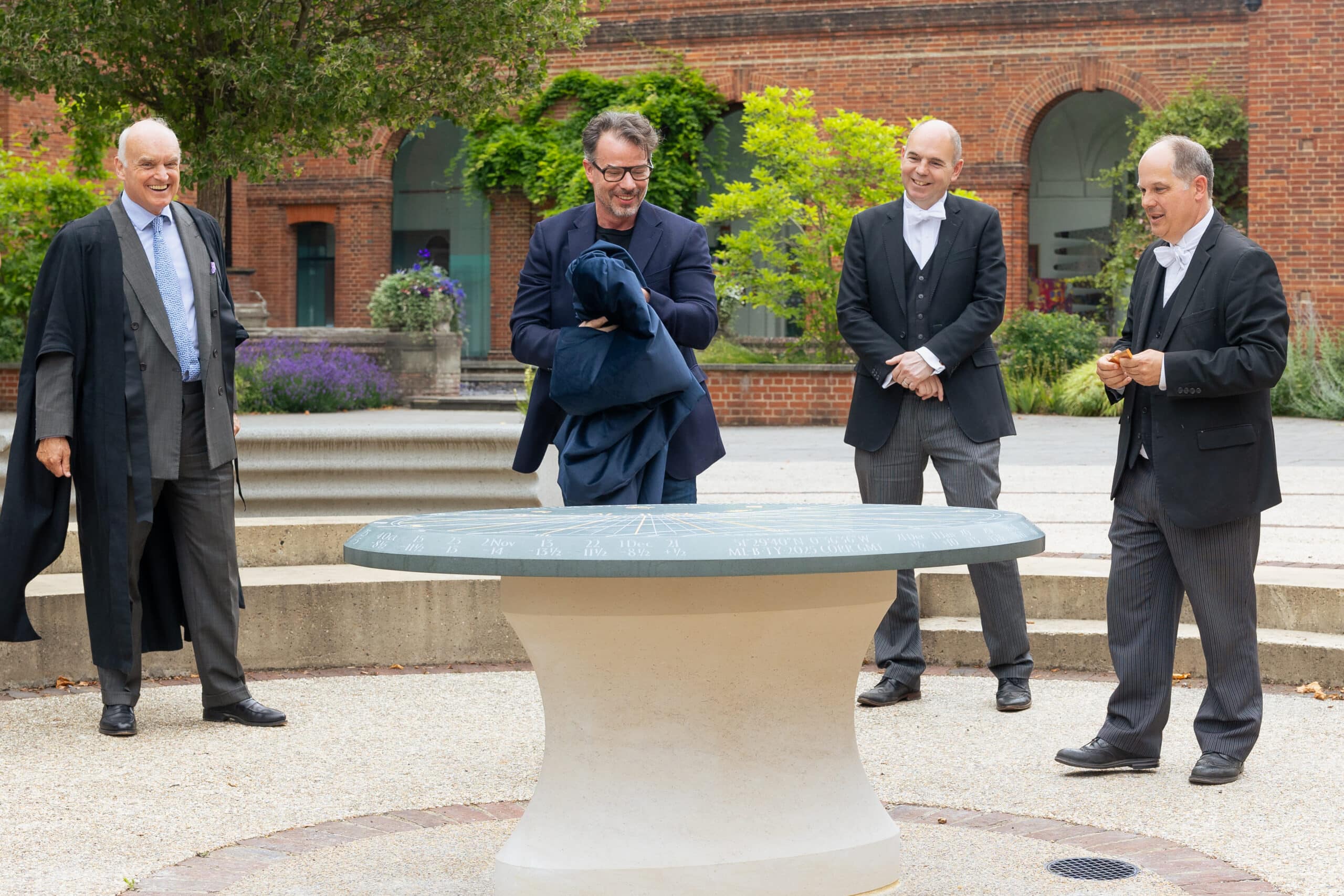 Chris Rokos celebrated in the newly named Rokos Yard - Eton College